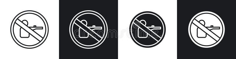 Stop hunting sign stock vector. Illustration of killing - 341313860