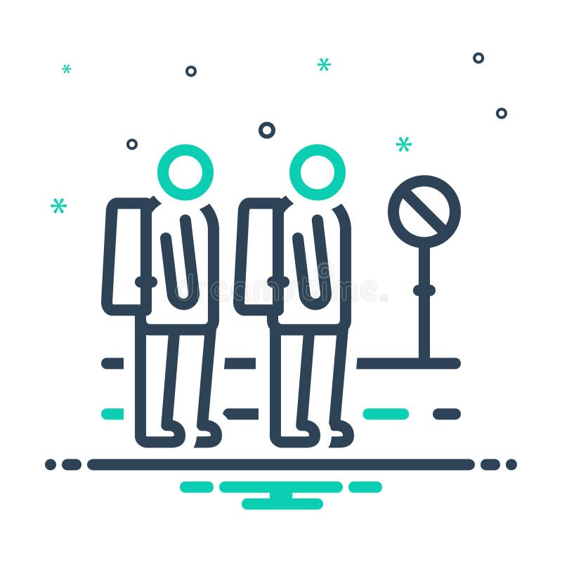 Mix Icon for Stop, Bus and Sign Stock Vector - Illustration of people ...