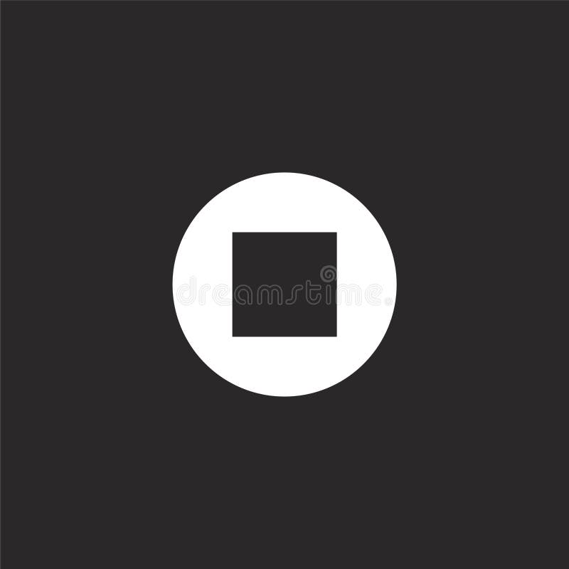 Stop Icon. Filled Stop Icon for Website Design and Mobile, App ...