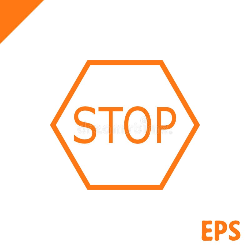 Stop Icon Stock Vector Illustration Flat Design Stock Vector ...