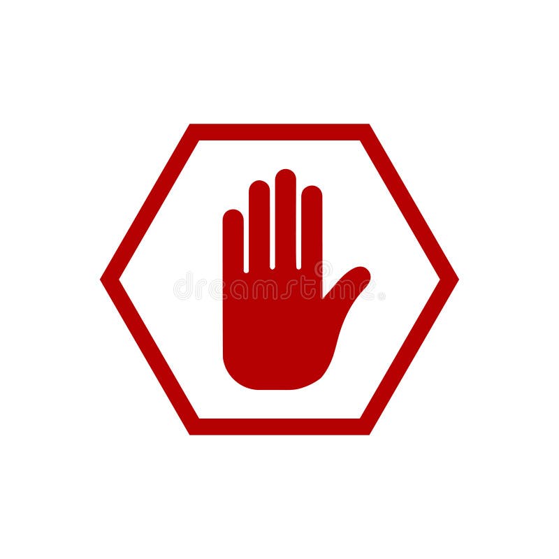 Stop Icon Vector Illustration Template Design Trendy Stock Vector ...