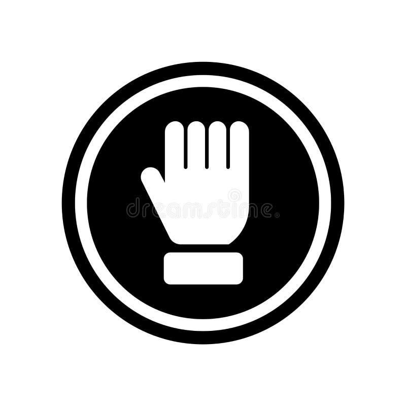 Stop Icon Vector Isolated on White Background, Stop Sign , Warning ...