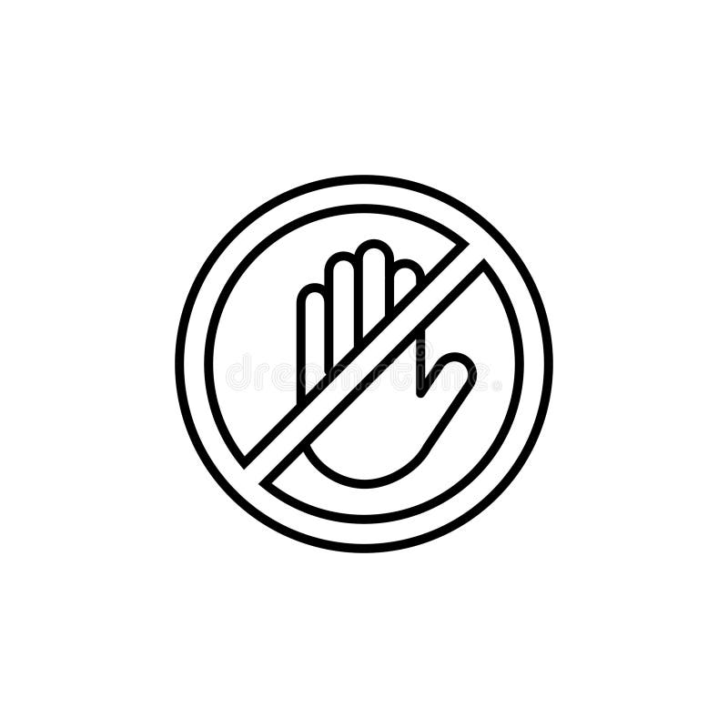 Stop Icon . Stop Road Sign. Hand Stop Icon Vector Stock Vector ...