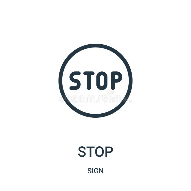 Stop Icon Outline Stock Illustrations – 66,736 Stop Icon Outline Stock ...