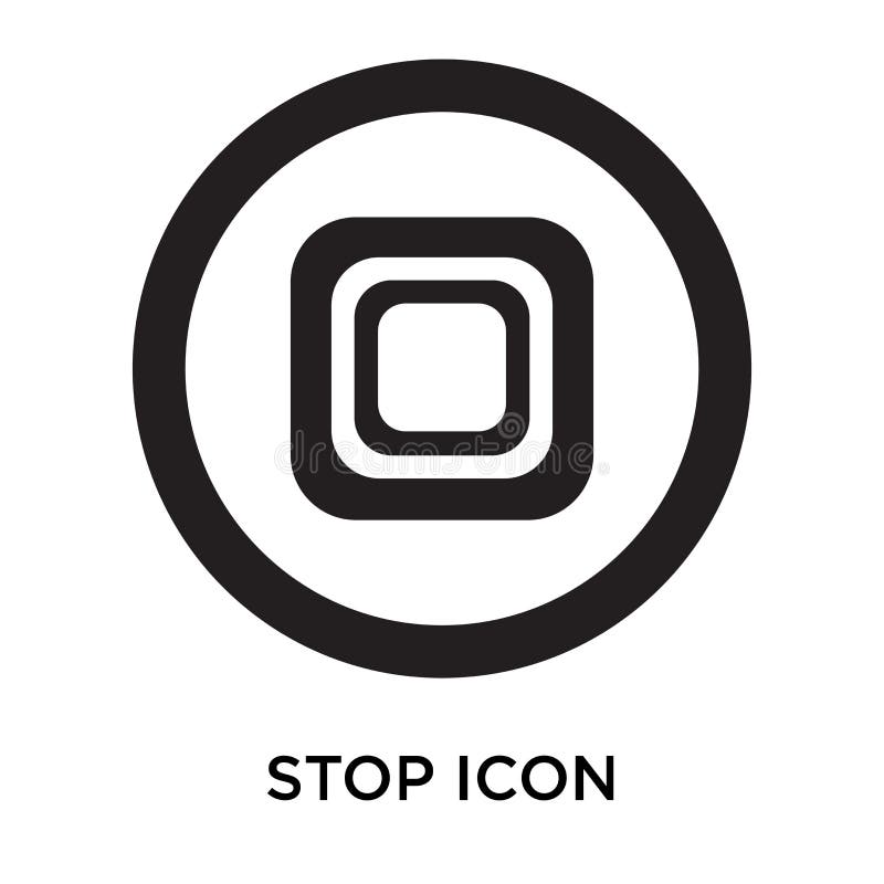 Stop Sign Icon. Trendy Flat Vector Stop Sign Icon on White Background ...