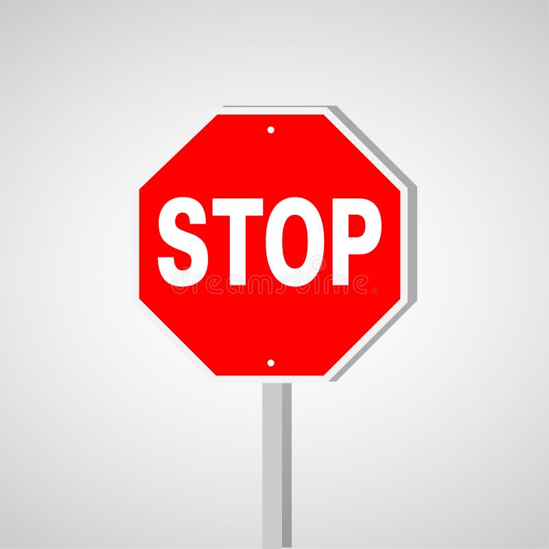 Stop Icons Set Great for Any Use. Vector EPS10 Stock Vector ...