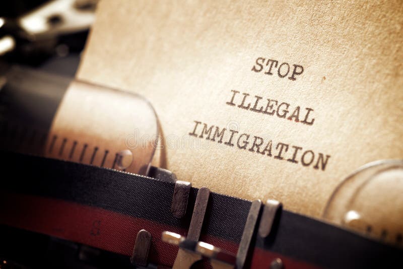Stop illegal migration stock photo. Image of african - 75401852
