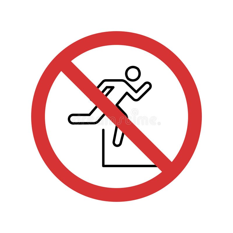 Stop Jump Isolated Vector Icon Which Can Easily Modify or Edit Stock ...