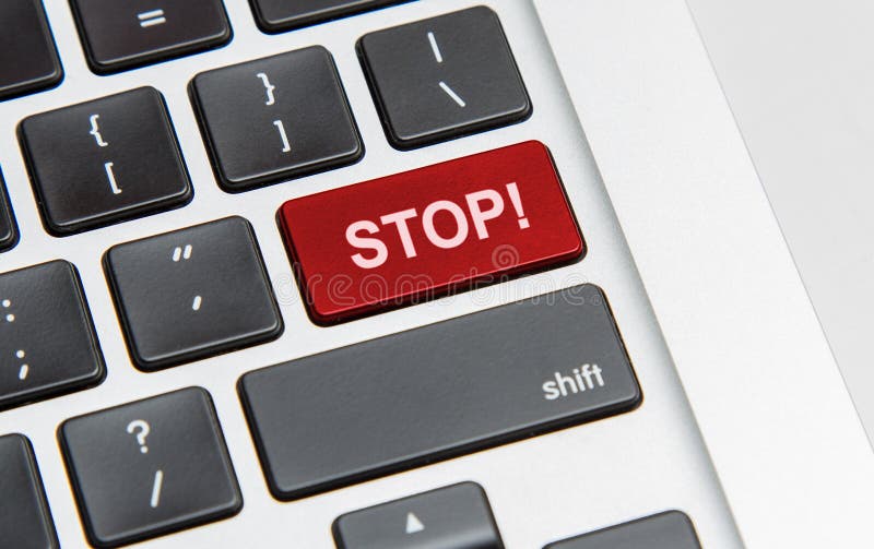 Stop key stock image. Image of alarm, close, terminate - 44218869