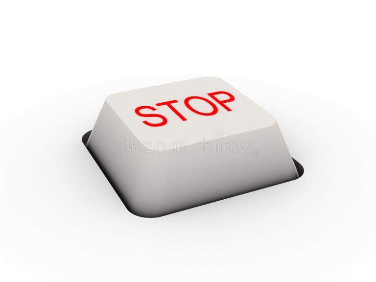 STOP - keyboard button stock illustration. Illustration of flat - 2929895