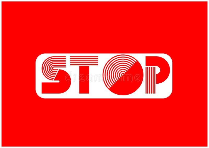 STOP Letter Logo and Icon Design Template Stock Illustration ...