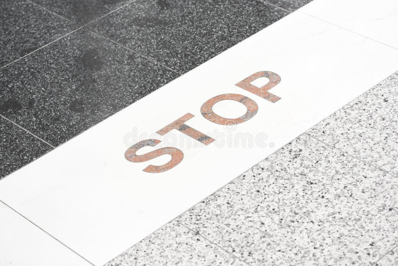 Stop line stock photo. Image of danger, warning, safety - 22180106