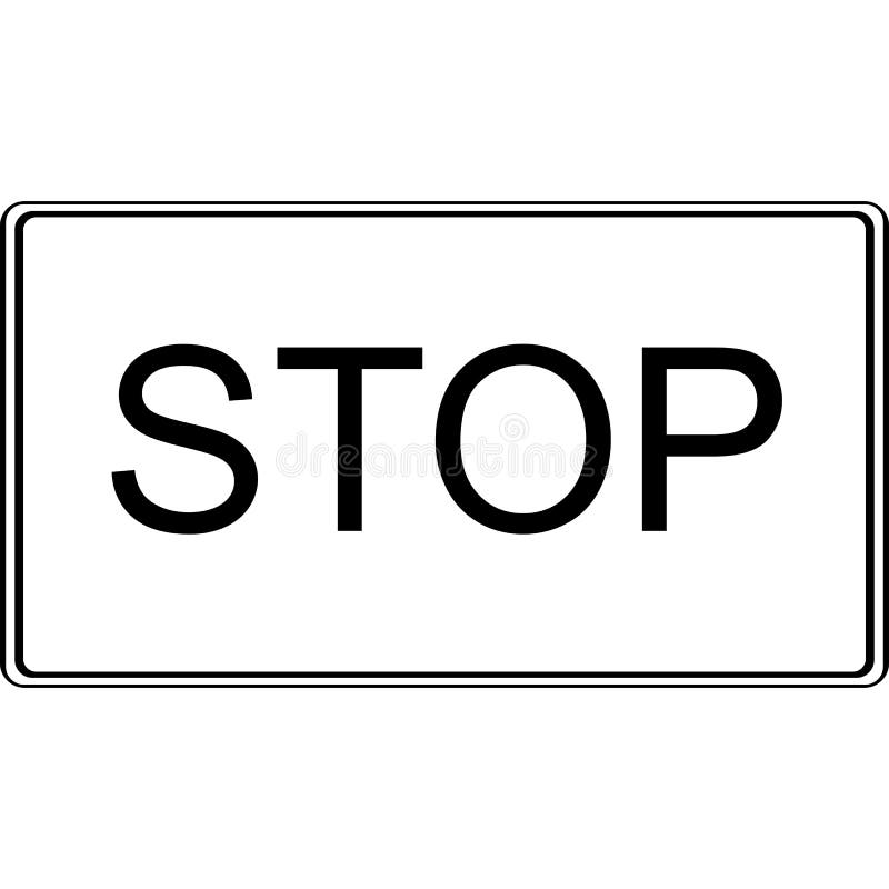 Road Information Signs. Lane Road Emergency Stop. Stock Vector ...