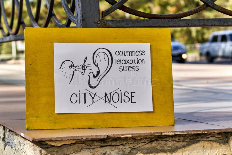 Stop that Loud Noise. Noise Reduction Concept Stock Image - Image of ...