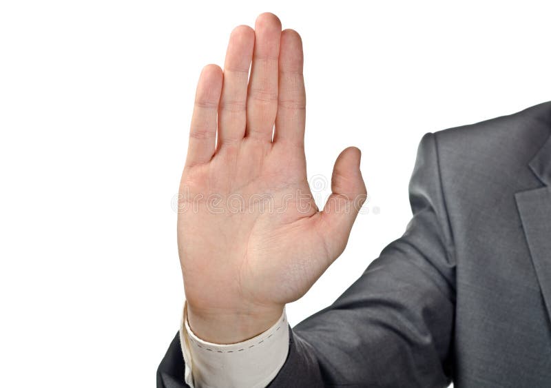 Stop. Male hand stock photo. Image of caucasian, concepts - 24446776