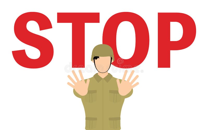 STOP stock illustration. Illustration of conflict, halt - 242787772