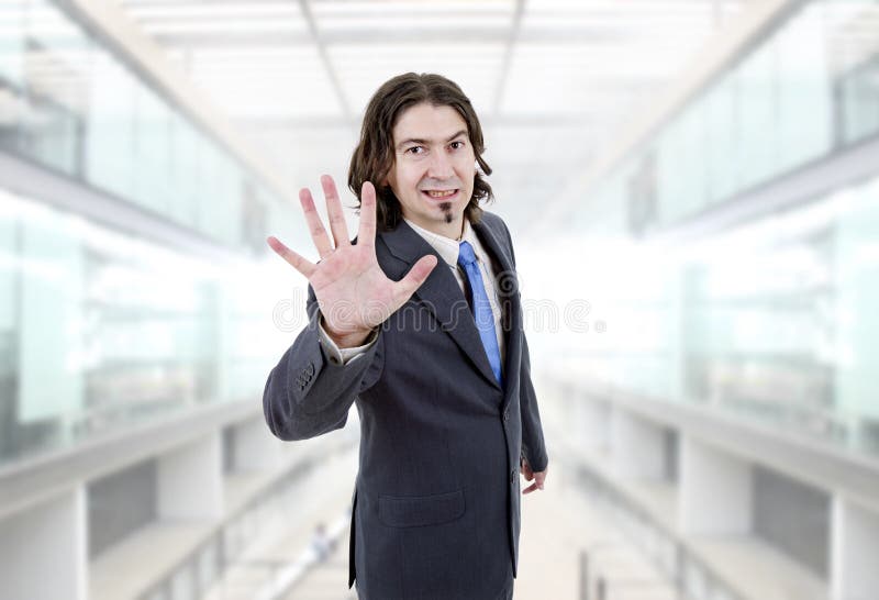 Stop man stock photo. Image of friendly, palm, conceptual - 41689722