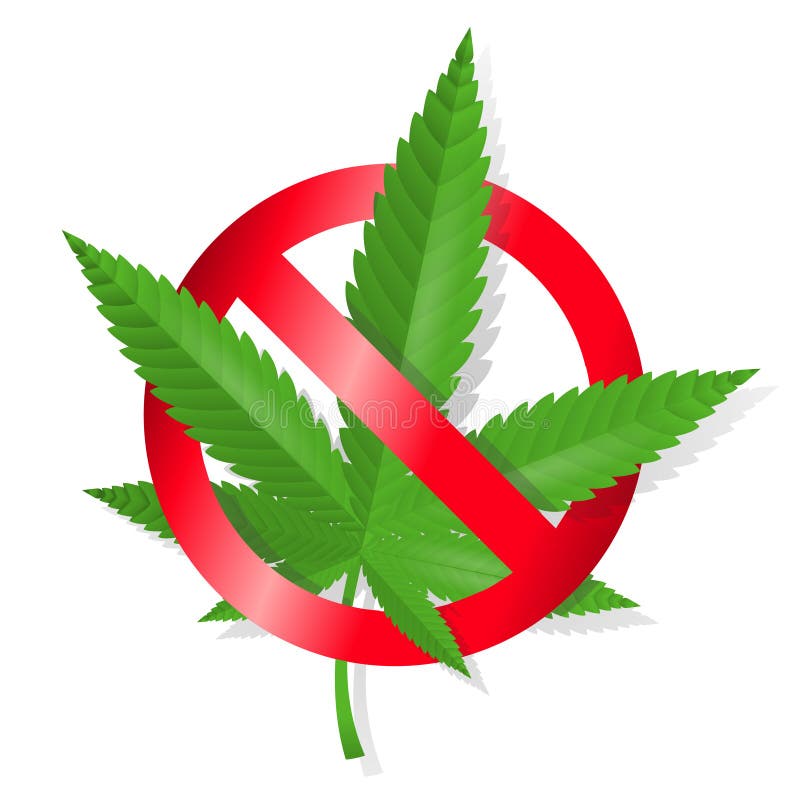 Stop marijuana sign stock vector. Illustration of medical - 36339222