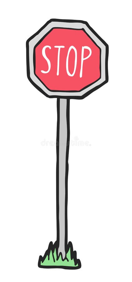 Stop mark stock vector. Illustration of funny, artwork - 27586494
