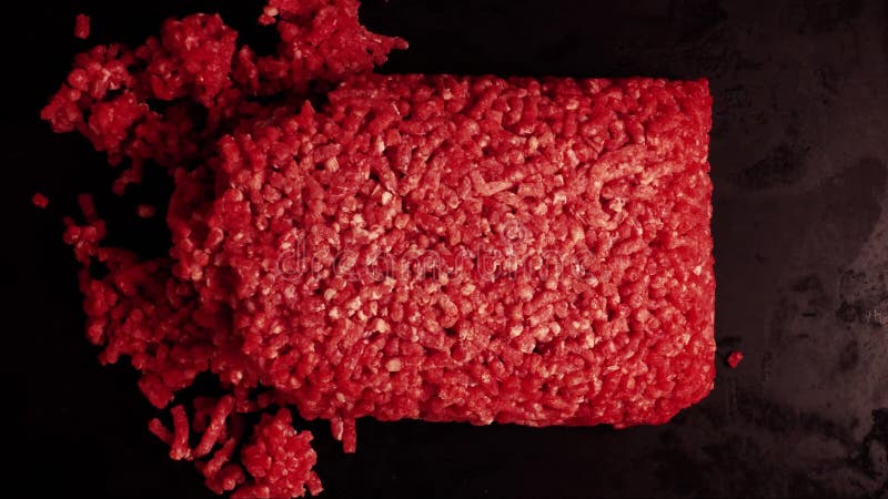 Stop Motion Animation Briquettes of Ground Beef Stock Video - Video of ...