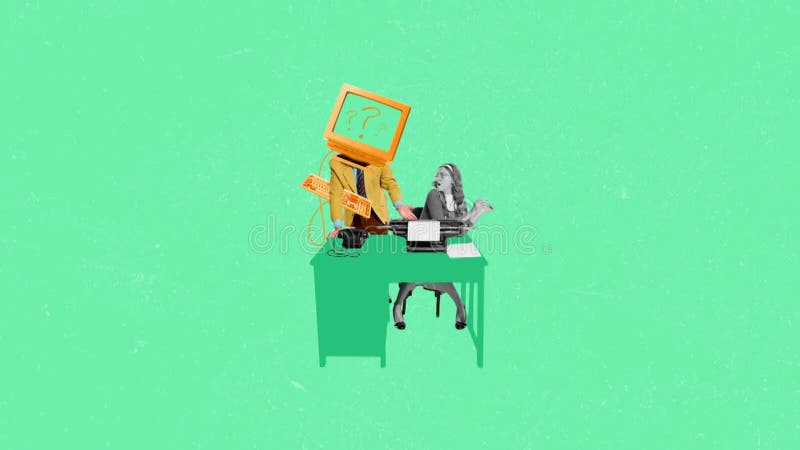 Stop Motion, Animation. Creative Design. Businessman Checking Work of ...
