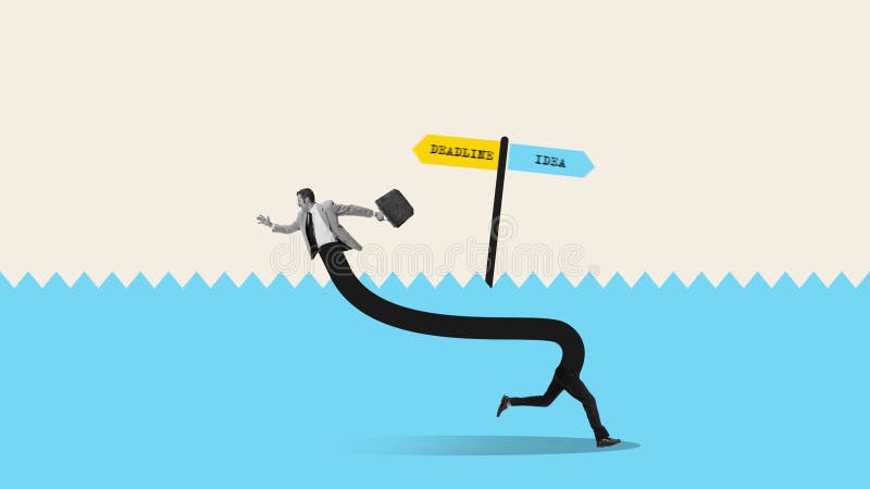 Stop Motion. Animation. Office Workers in Formal Wear Standing Trying ...