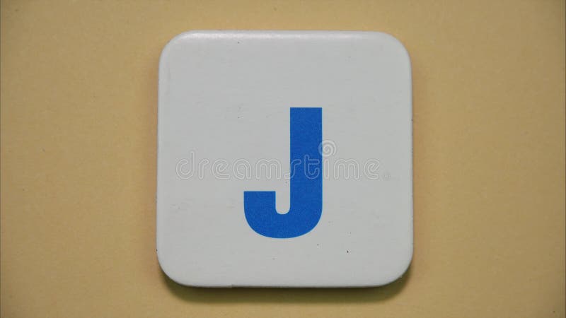 Stop Motion Animation of English Alphabet. Learning Letters. Stock ...