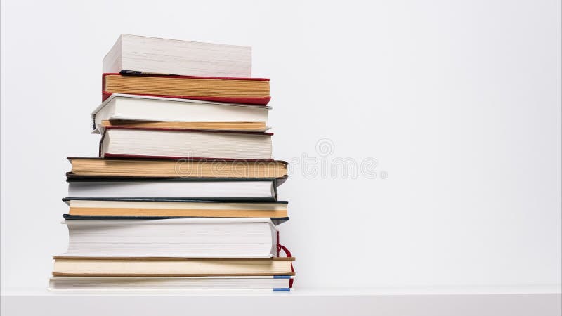 Stack of Old Books among Magical Smoke or Fog on Black Background Stock ...