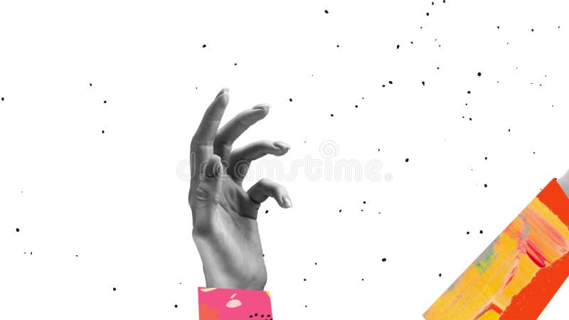 Stop Motion, Animation. Human Hands Exchanging Book Over Light ...