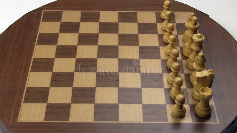 Stop Motion Chess Board Setup on Old Magnetic Board Stock Footage ...