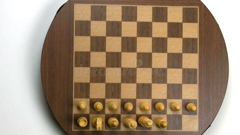 Stop Motion Chess Board Setup on Old Magnetic Board Stock Video - Video ...
