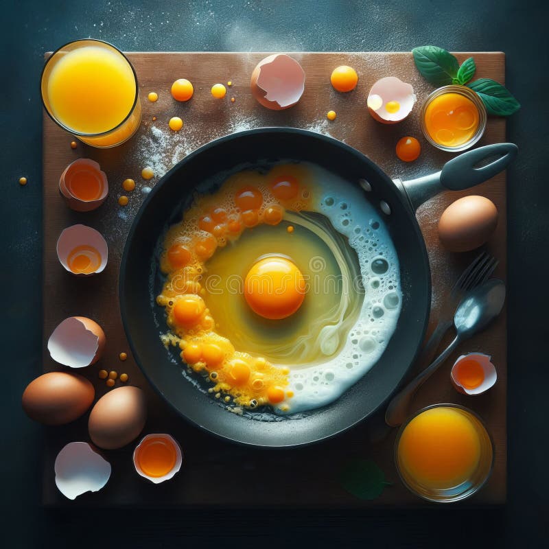 Stop Motion Egg Cooking a Stop Motion Animation of Scrambled Egg Stock ...
