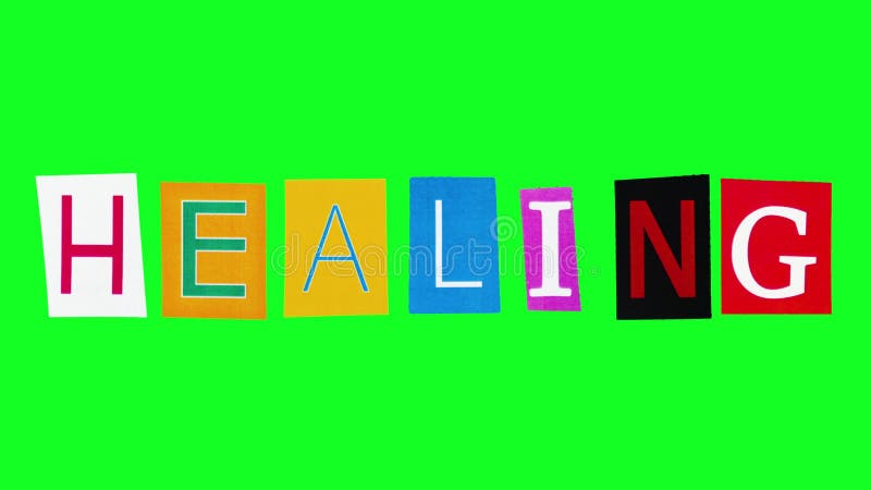 Stop Motion Isolated Animation with the Word Healing Compiled from ...