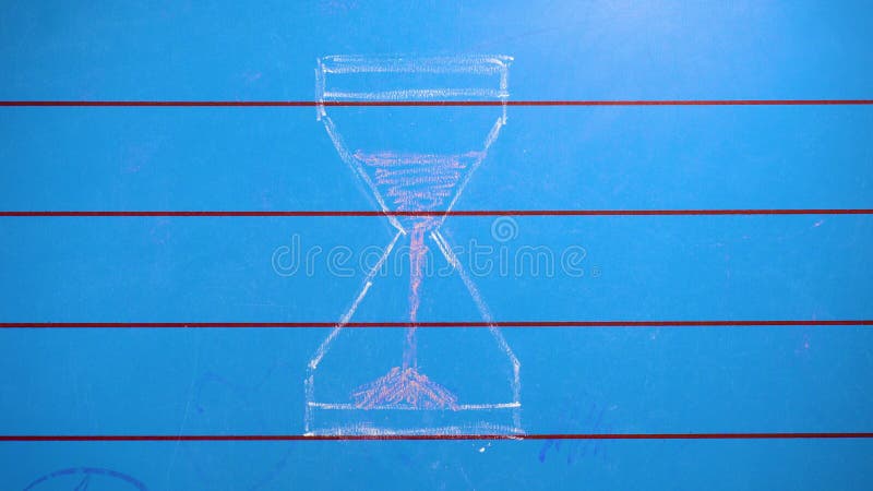 Stop Motion with Time Ending in Hourglass Stock Footage - Video of ...