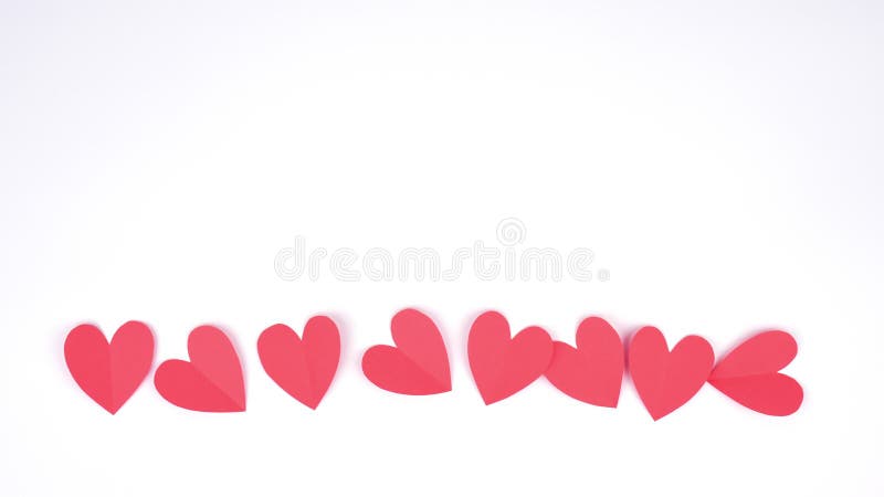 Stop Motion VIDEO Heart Flying on White Background. Stock Video - Video ...