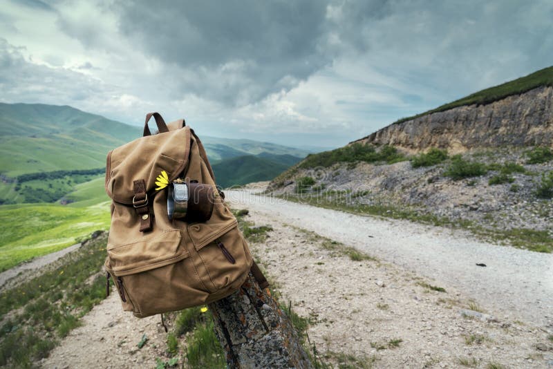 Stop in the Mountains on the Road Stock Image - Image of mountain ...