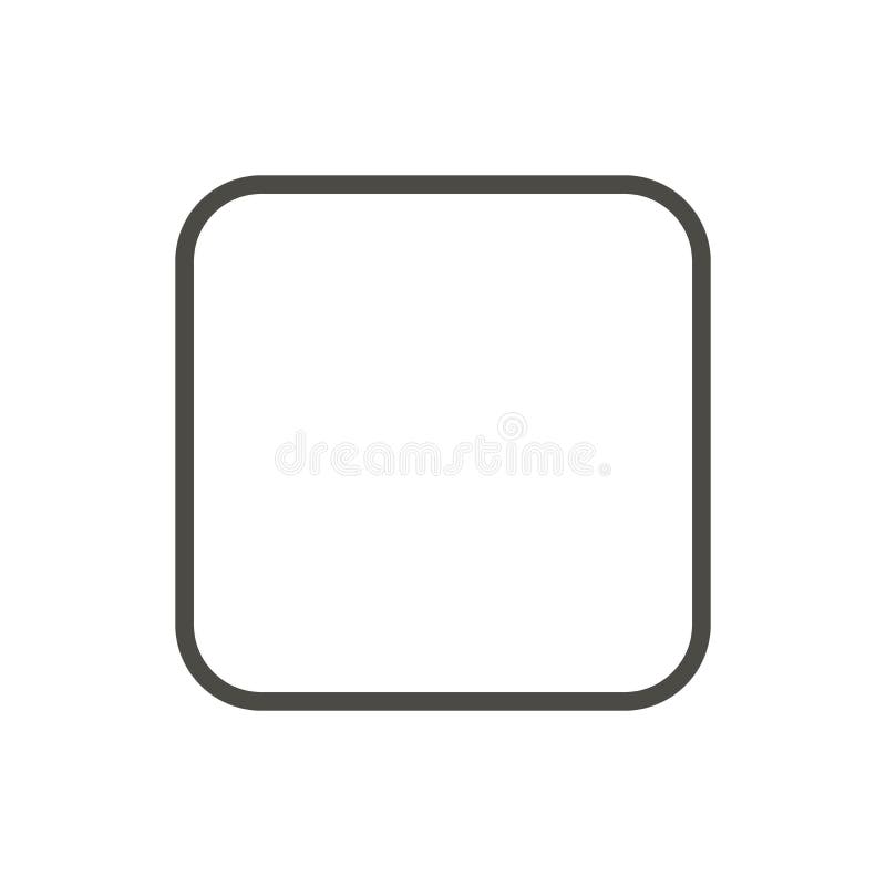 Stop Music Icon Vector. Line Symbol Stock Vector - Illustration of ...