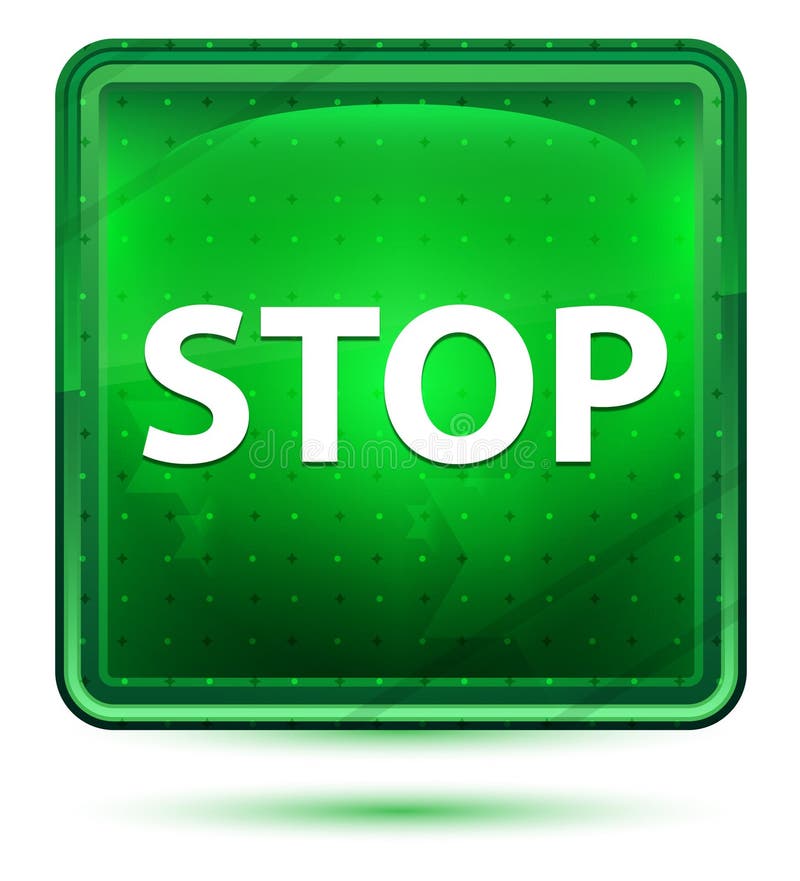 Stop Neon Text Vector Design Template. Stop Neon Logo, Light Banner ...