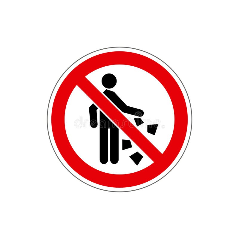 No Throw Rubbish Stock Illustrations – 465 No Throw Rubbish Stock ...