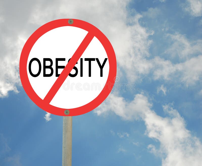 Stop Obesity - Doctor Holding White Sign with Text Stock Image - Image ...
