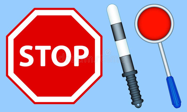Stop objects icons stock vector. Illustration of highway - 71927529