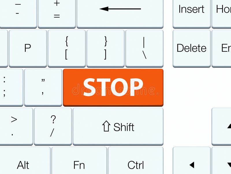 Keyboard Stop Stock Illustrations – 1,652 Keyboard Stop Stock ...