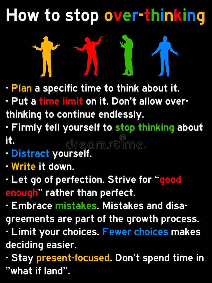 Stop over-thinking stock illustration. Illustration of think - 102738730