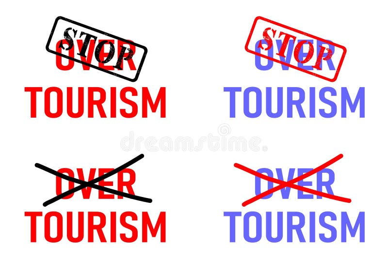 Stop Overtourism - Cdr Format Stock Vector - Illustration of ...