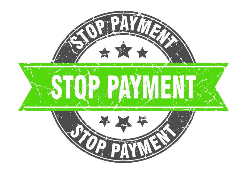 Stop Payment Speech Bubble. Stop Payment Ribbon Sign Stock Vector ...