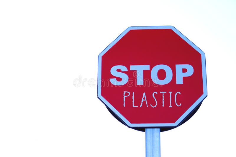 Stop Plastic. Environmental Activism Concept Stock Image - Image of ...