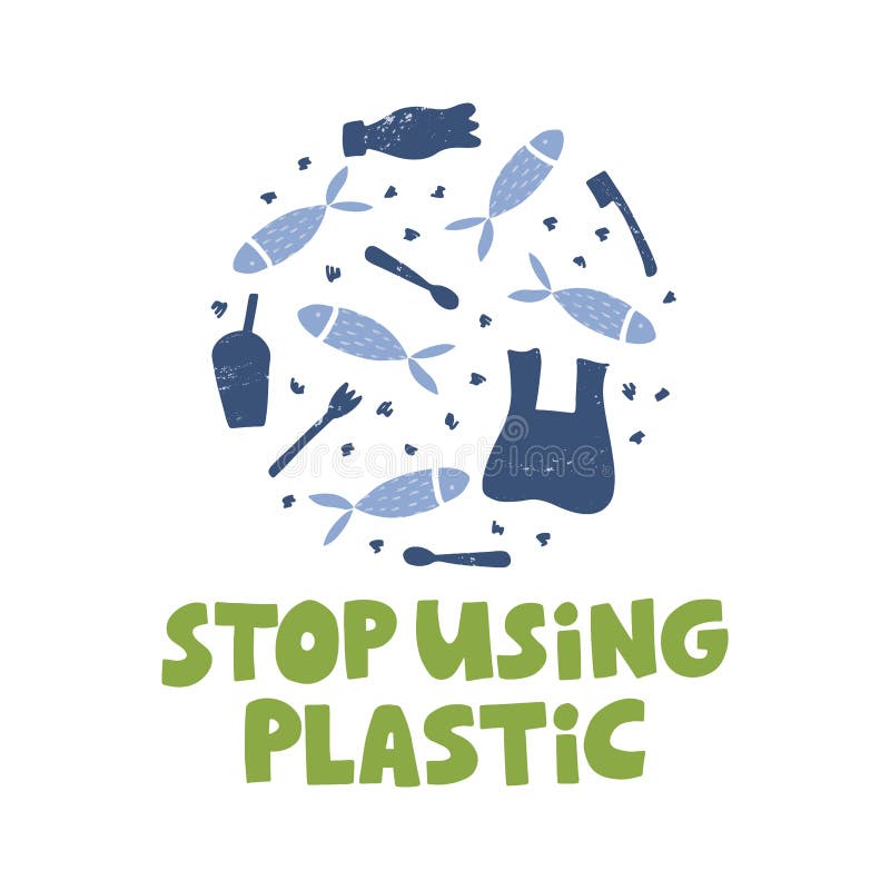 Stop Plastic Pollution Campaign. Waste Contamination and Water ...