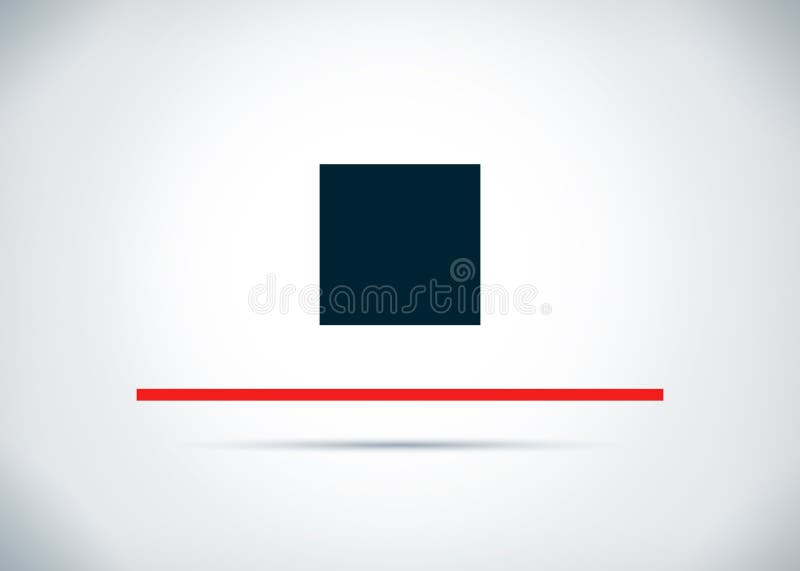Stop Play Icon Abstract Flat Background Design Illustration Stock ...