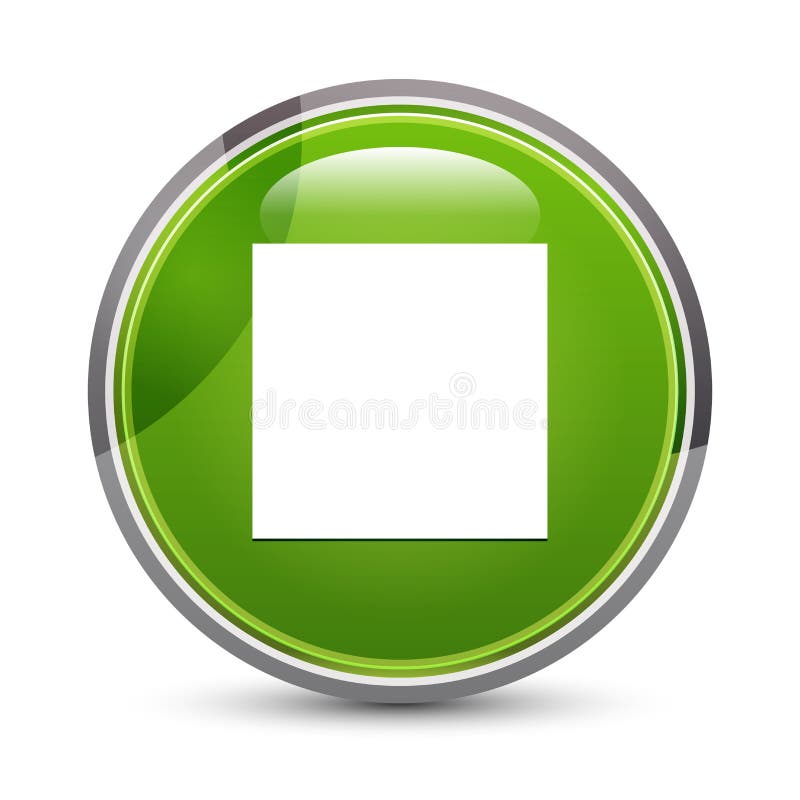 Stop Play Icon Elegant Green Round Button Vector Illustration Stock ...