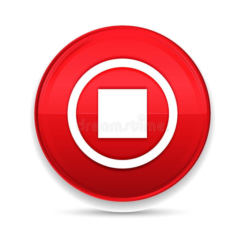 Stop Play Icon Modern Abstract Green Diamond Button Stock Illustration ...